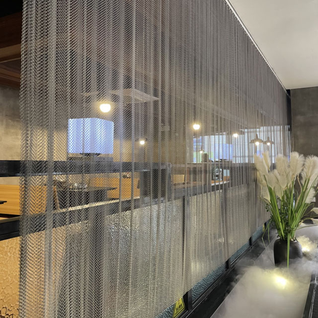 Metal Cascade Coil Drapery Curtain - Hightop Metal Mesh