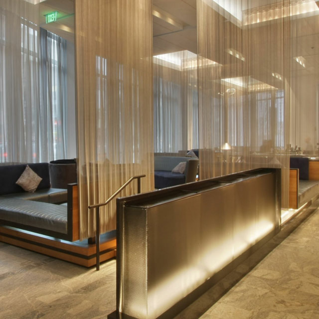 Metal Cascade Coil Drapery Curtain - Hightop Metal Mesh